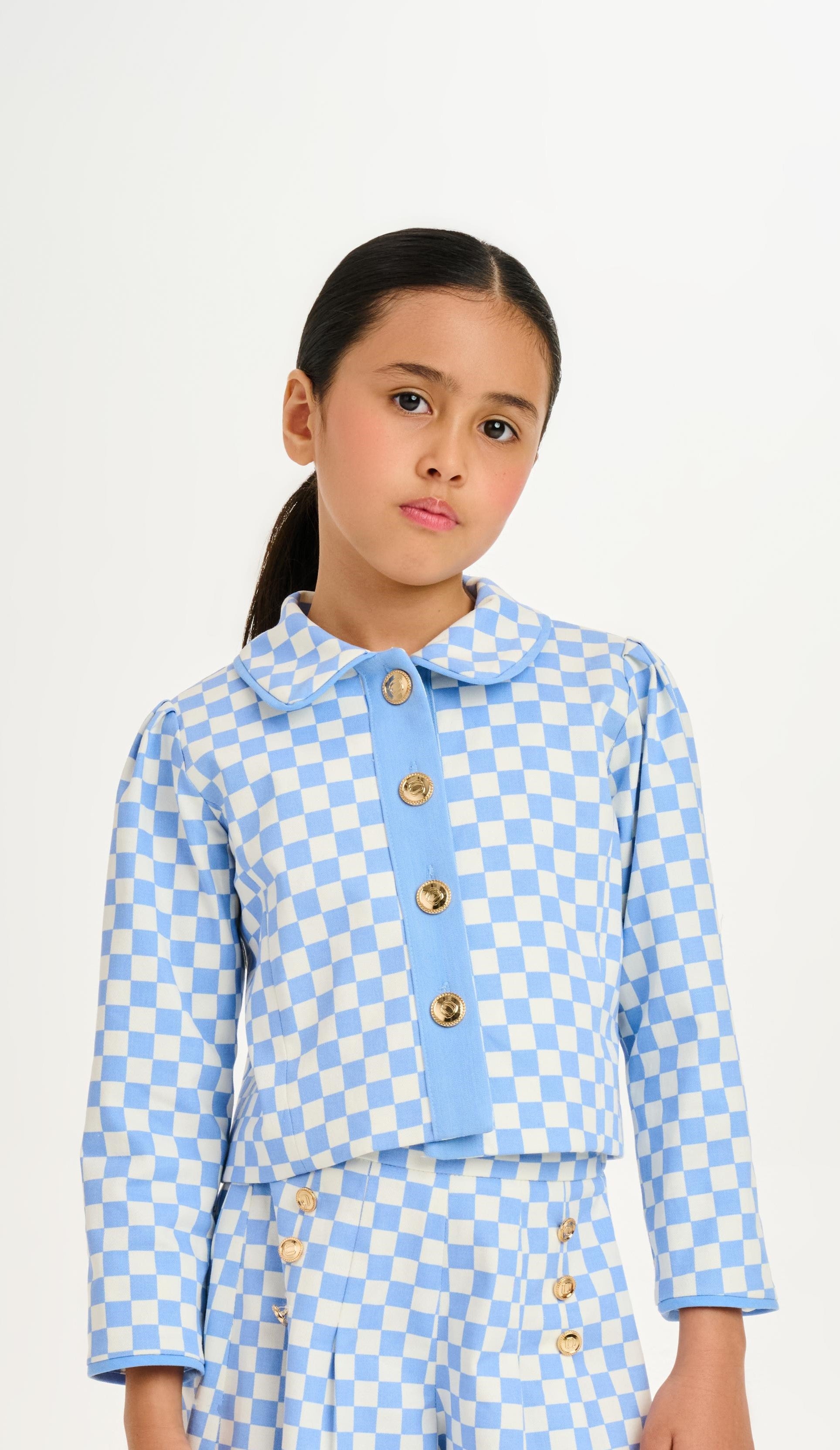 Checker Denim jacket - MILLY PARK